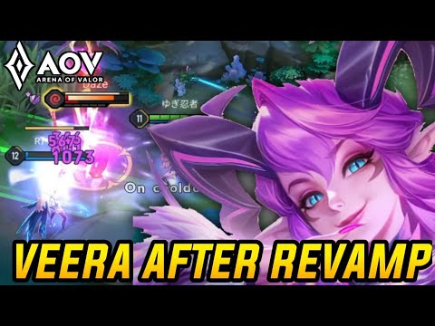 AOV : VEERA GAMEPLAY| AFTER REVAMP - ARENA OF VALOR - YouTube