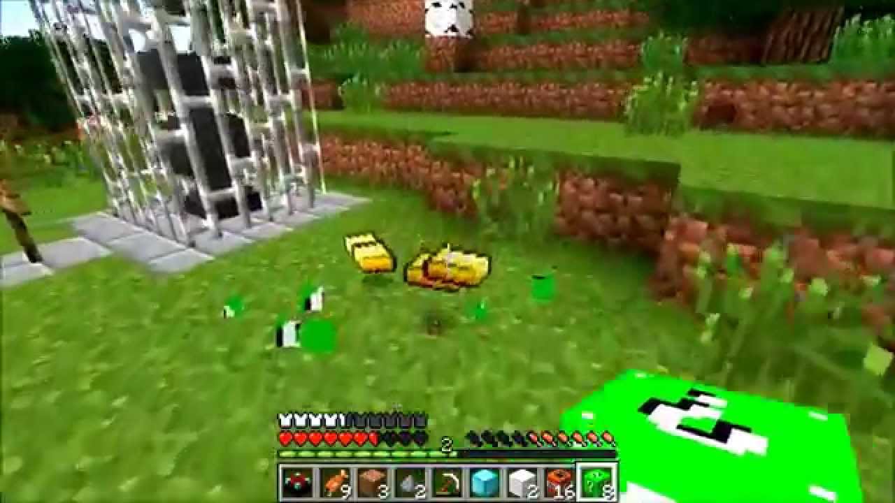 Minecraft Green Lucky Block Mod (Ore towers & Golden Apple Wells ...