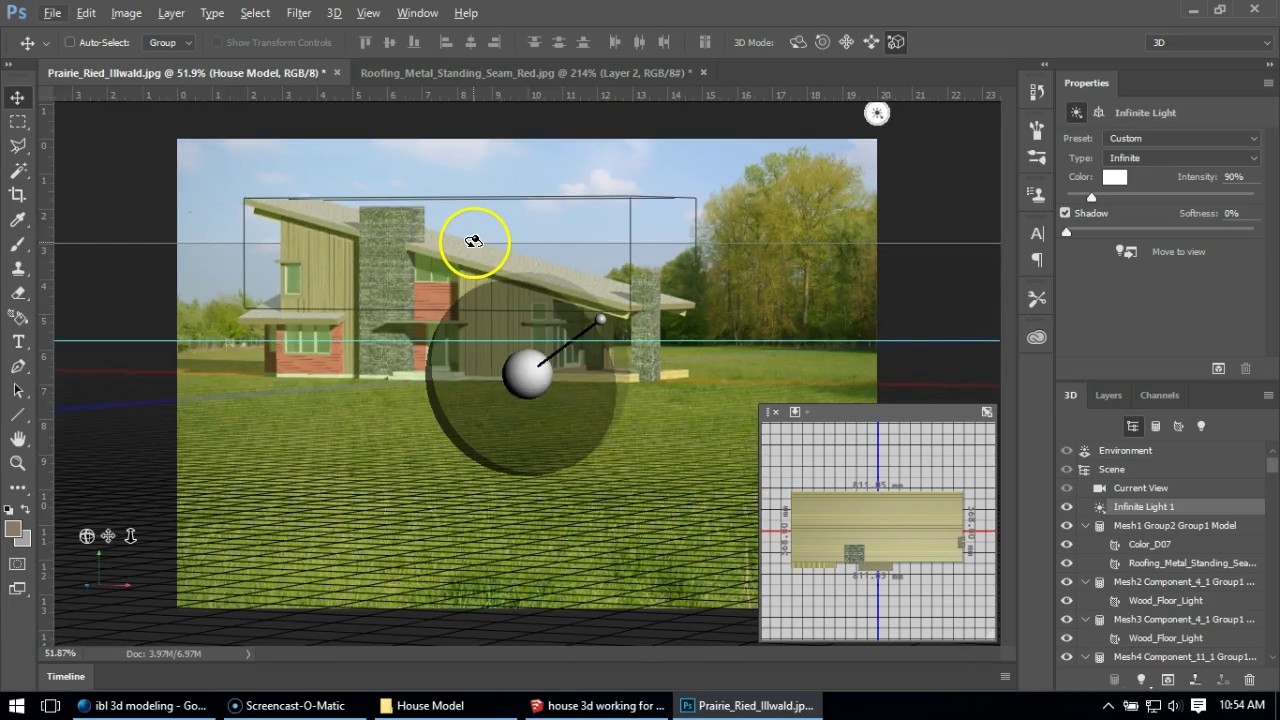 Rendering 3D Photoshop - YouTube