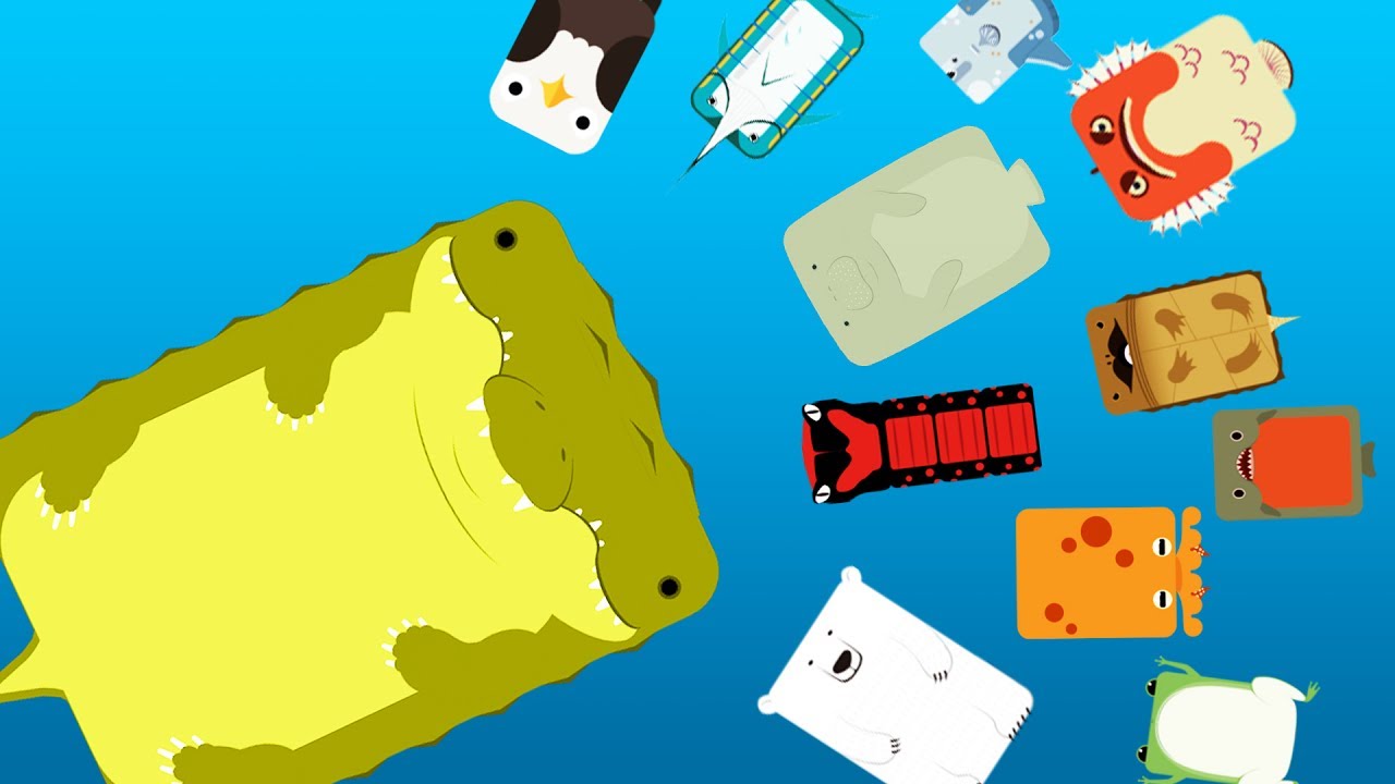 CROCODILE vs THE WORLD! - Deeeep.io - YouTube