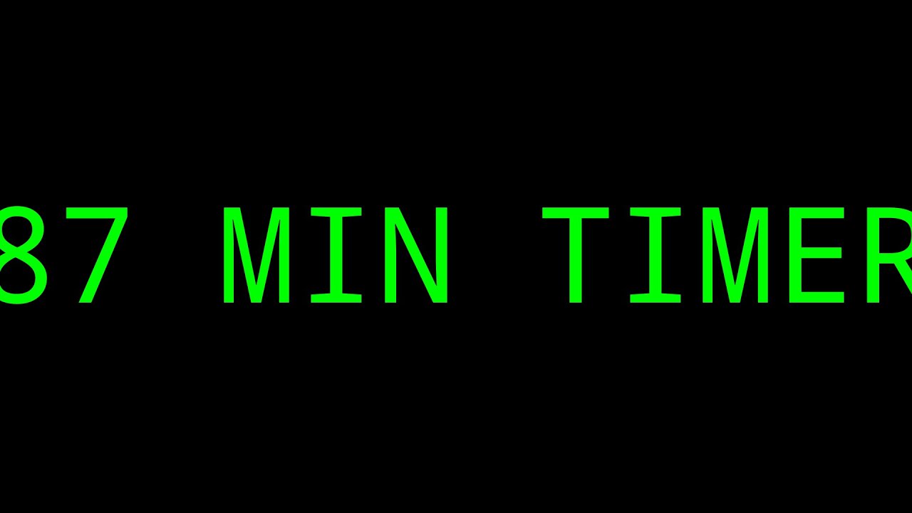 87 Minutes Timer - YouTube