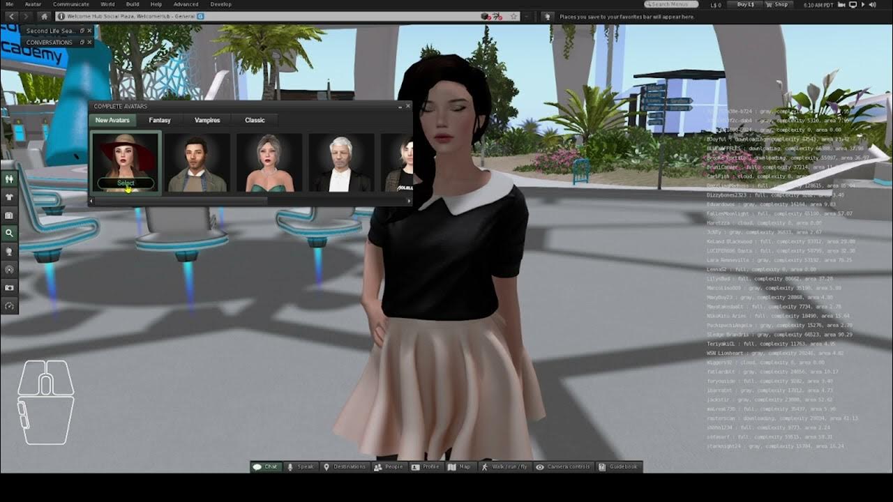 Second Life Tutorial For New Residents: Changing Your Default Look - YouTube