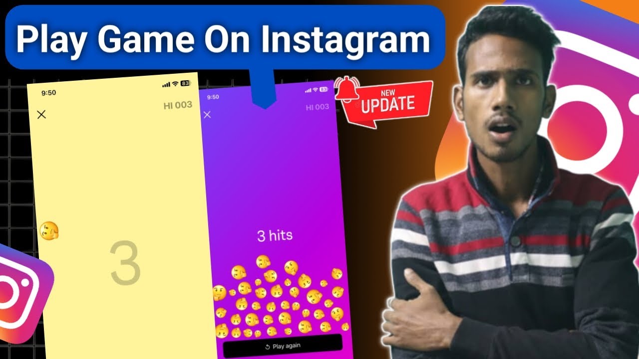 Play Game on Instagram | Instagram New Update | How to Edit message on ...