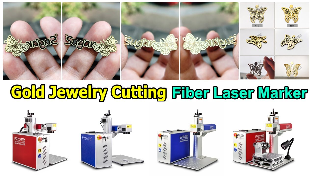 butterfly gold name laser cutting | jewelry nameplate fiber laser ...