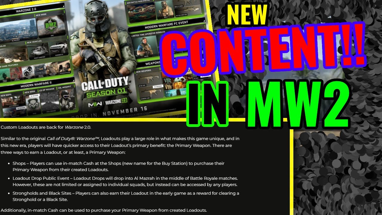 *NEW* Update For MW2 and Warzone 2.0! - YouTube