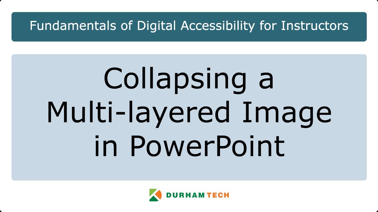 Collapsing a Multi-layered Image in PowerPoint - YouTube