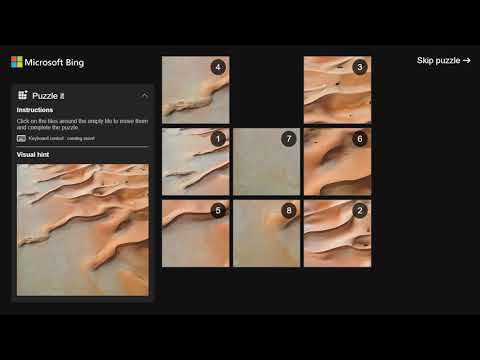 AI Solves Microsoft Bing Slide Puzzle (ASMR) - YouTube