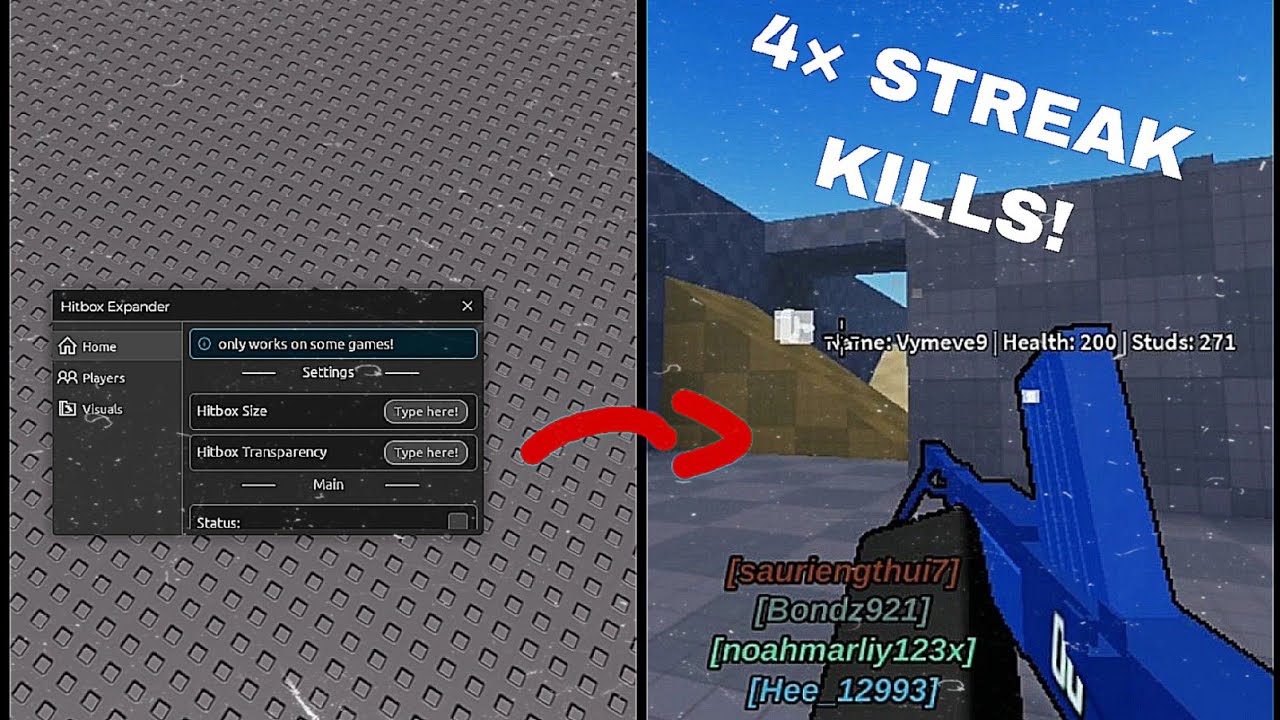 Hitbox Expander - The most OP hitbox gui ever! (Supports any executors ...