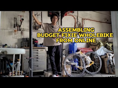 How to Assemble Budget Fixie Whole Bike Purchased Online - YouTube