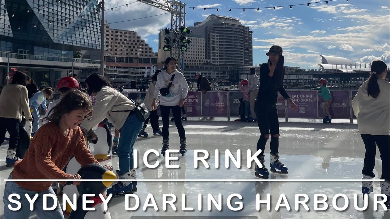 Winterfest Ice Rink - enjoy ice skating @ Sydney Darling Harbour - YouTube