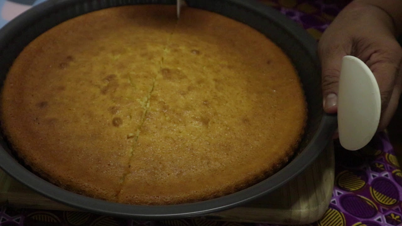 gawa tyo vanilla cake mga langga p2 - YouTube