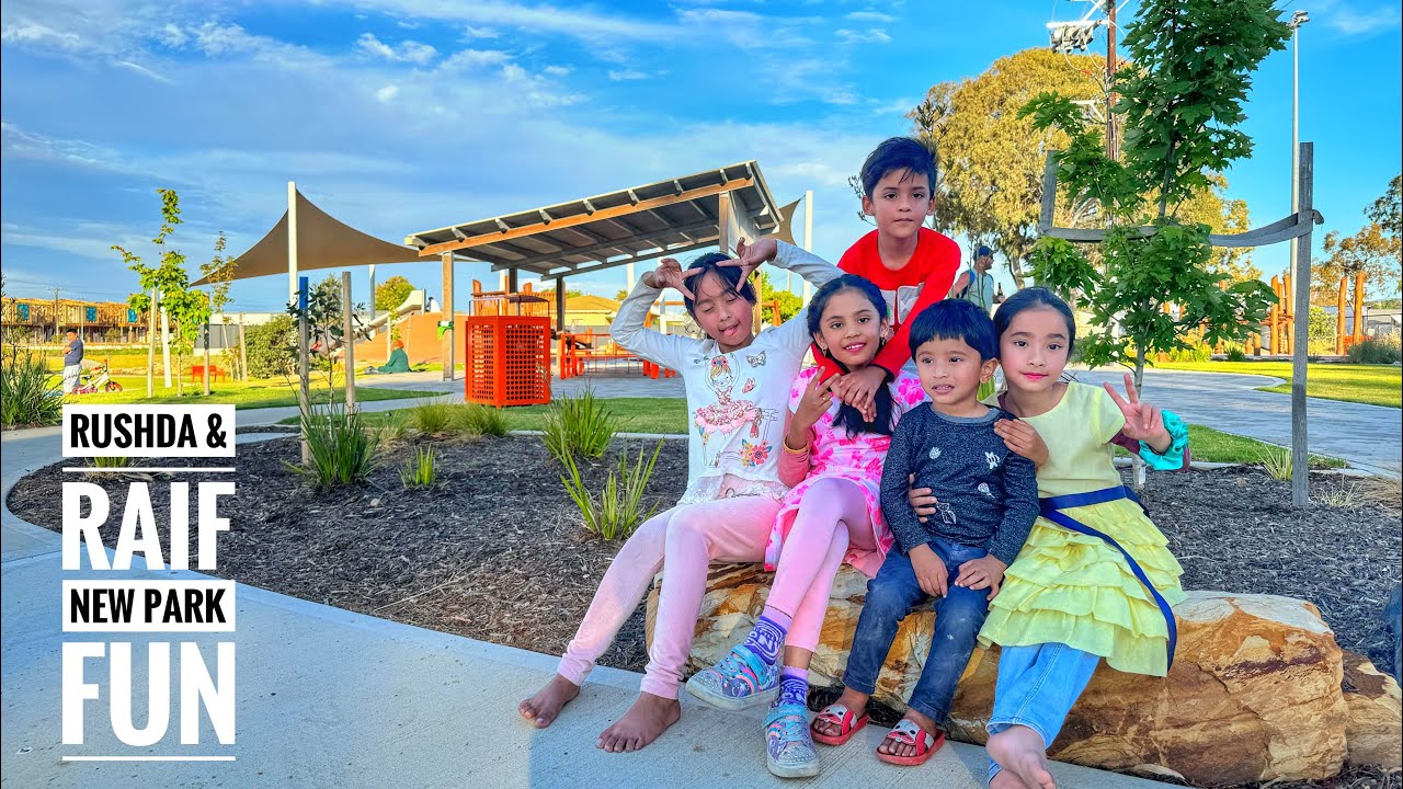 New playground Fun | Fun with Rushda & Raif | #playground #kidsfun #kids - YouTube