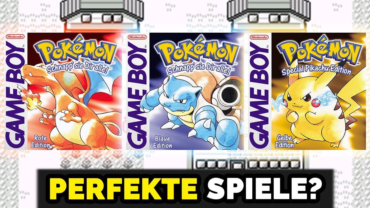 Sind Pokémon Rot Blau und Gelb die BESTEN Pokémon Spiele ALLER ZEITEN ...