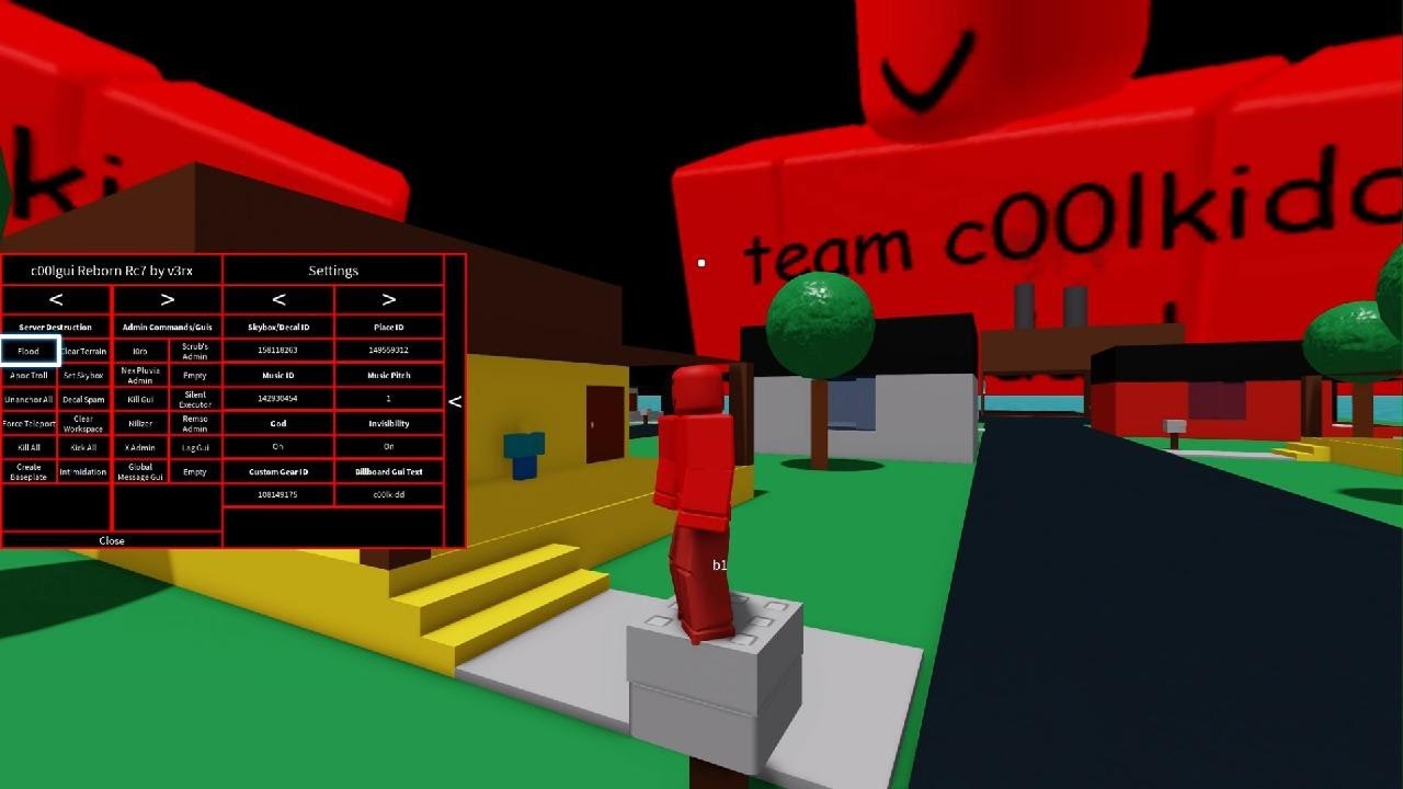 Hacking roblox as c00lkid - YouTube
