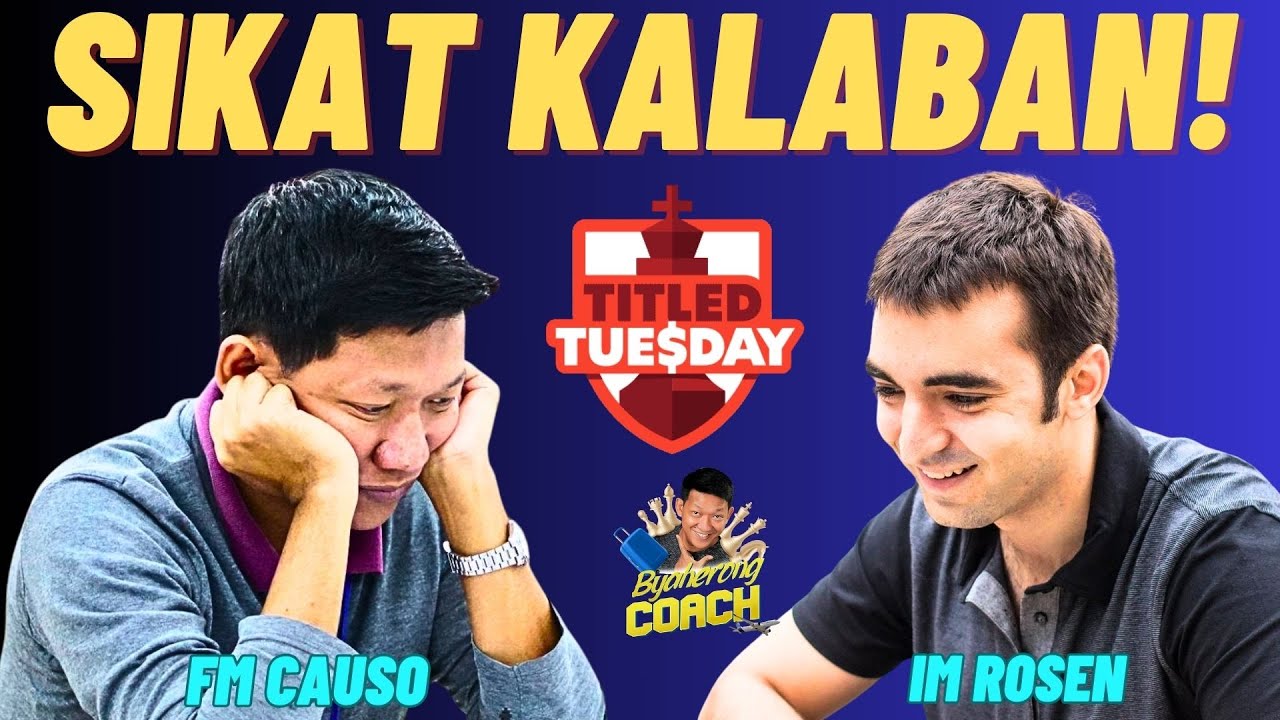 POPULAR CHESS STREAMER IM Eric Rosen VS Biyaherong Coach! FM Causo vs ...