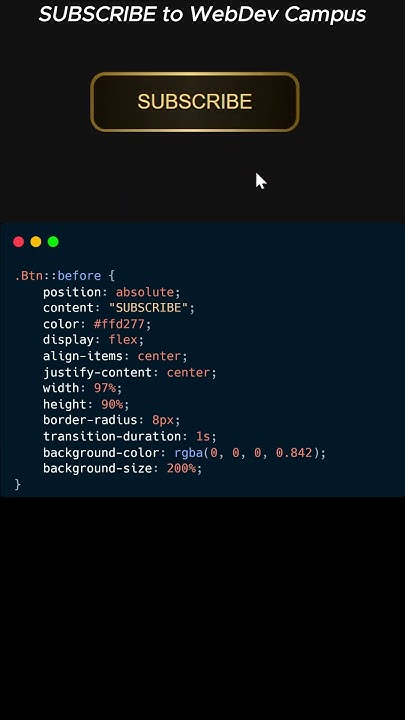 YouTube Golden Subscribe Button Animation | CSS Animation Project | HTML CSS Project - YouTube