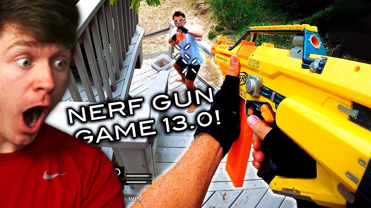 Reacting to the BEST NERF VIDEO GAME BATTLE! - YouTube