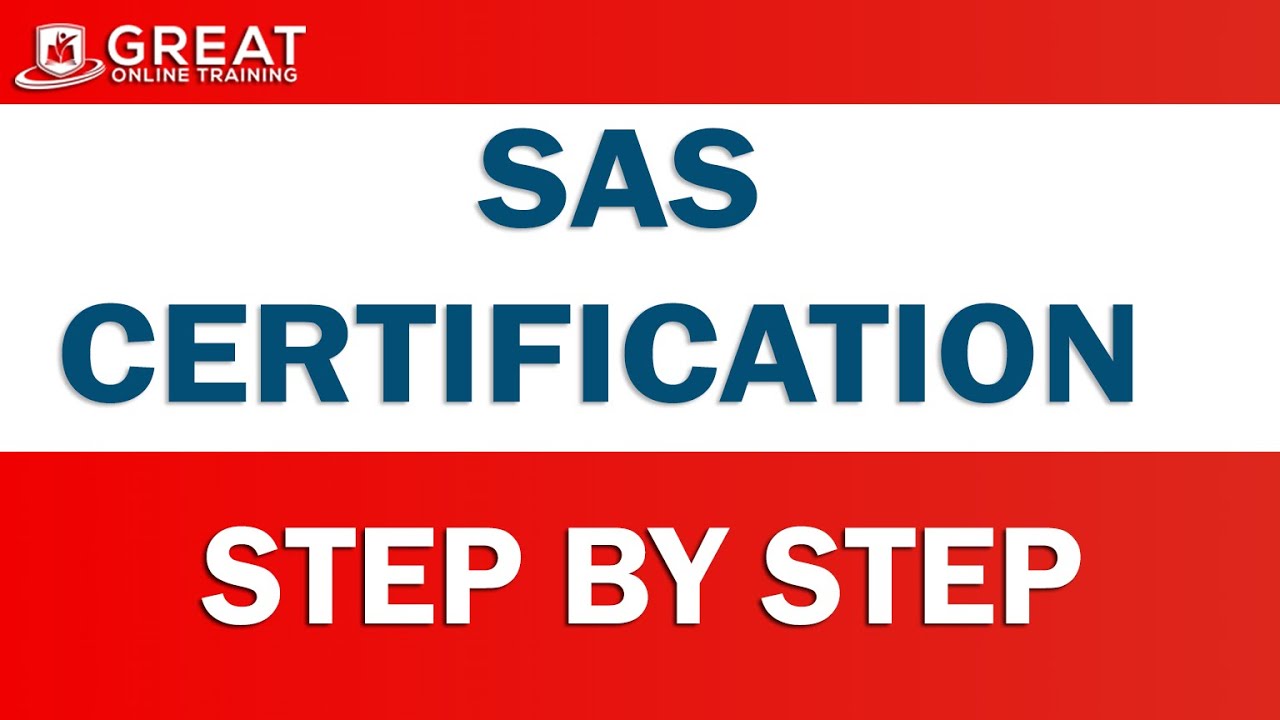 SAS Certification : Everything You Need To Know step by step - YouTube