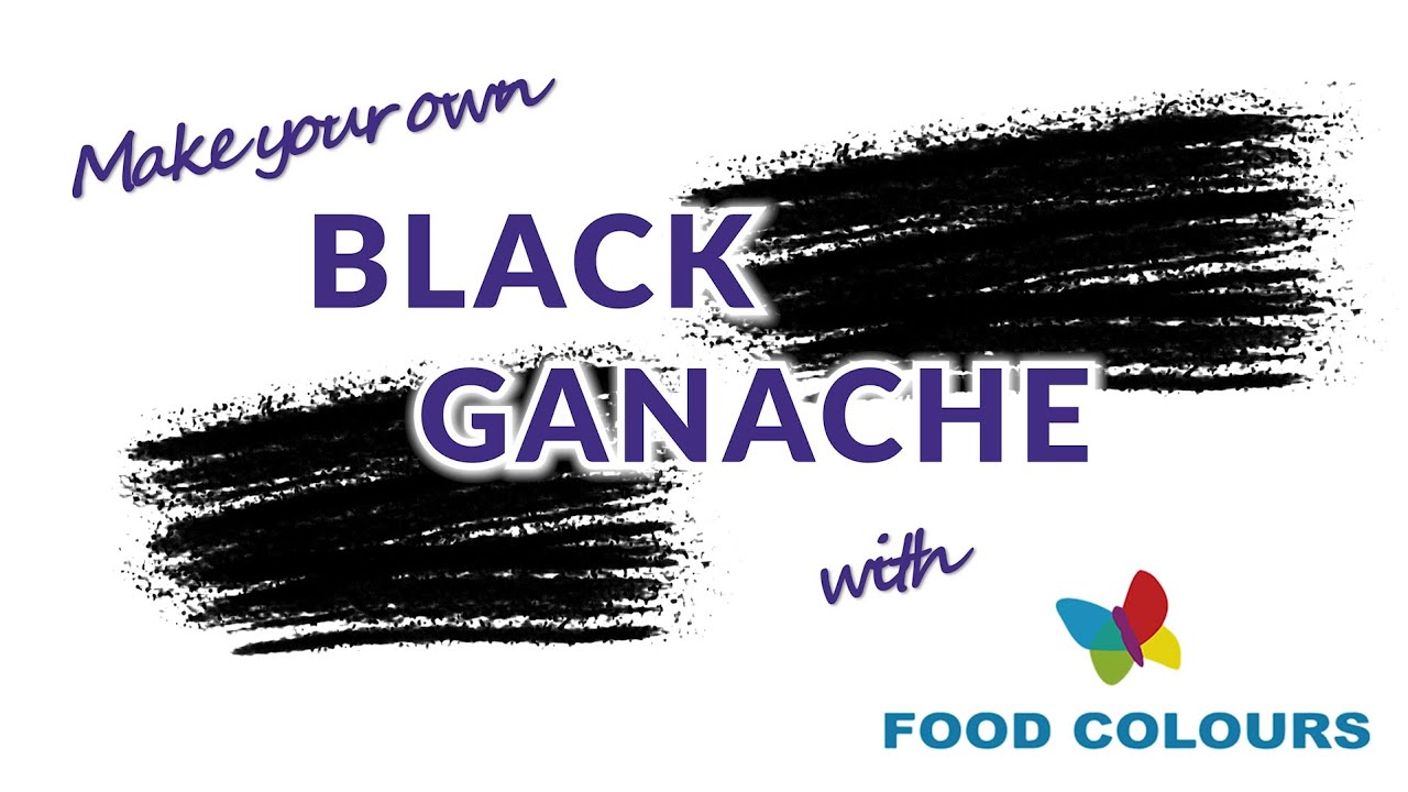 Food Colours - Black Ganache with gel colours - YouTube
