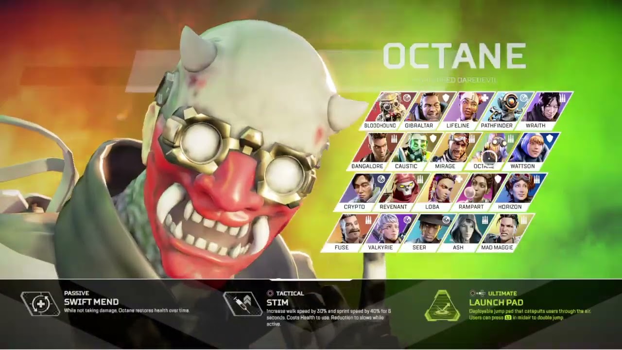 Rare octane stim animation - YouTube