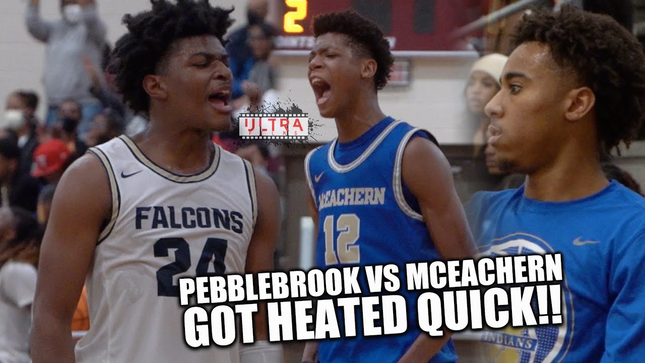HEATED RIVALRY COMES DOWN TO FREE THROWS!! | PEBBLEBROOK VS MCEACHERN ...