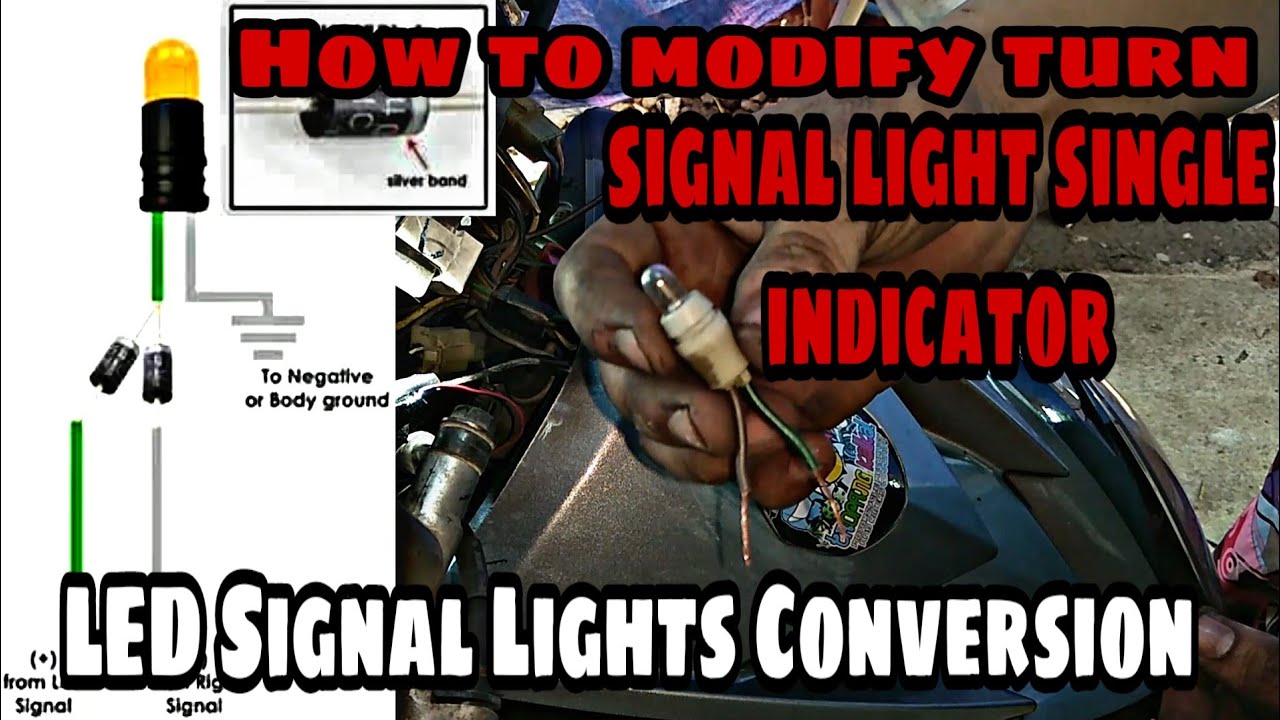 How to modify signal lights single indicator - LED Signal light DIY ...