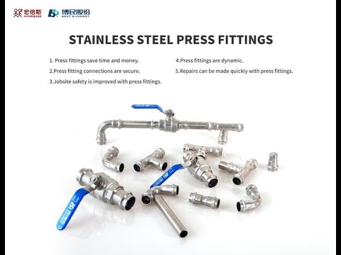 Stainless Steel Press Fitting - YouTube