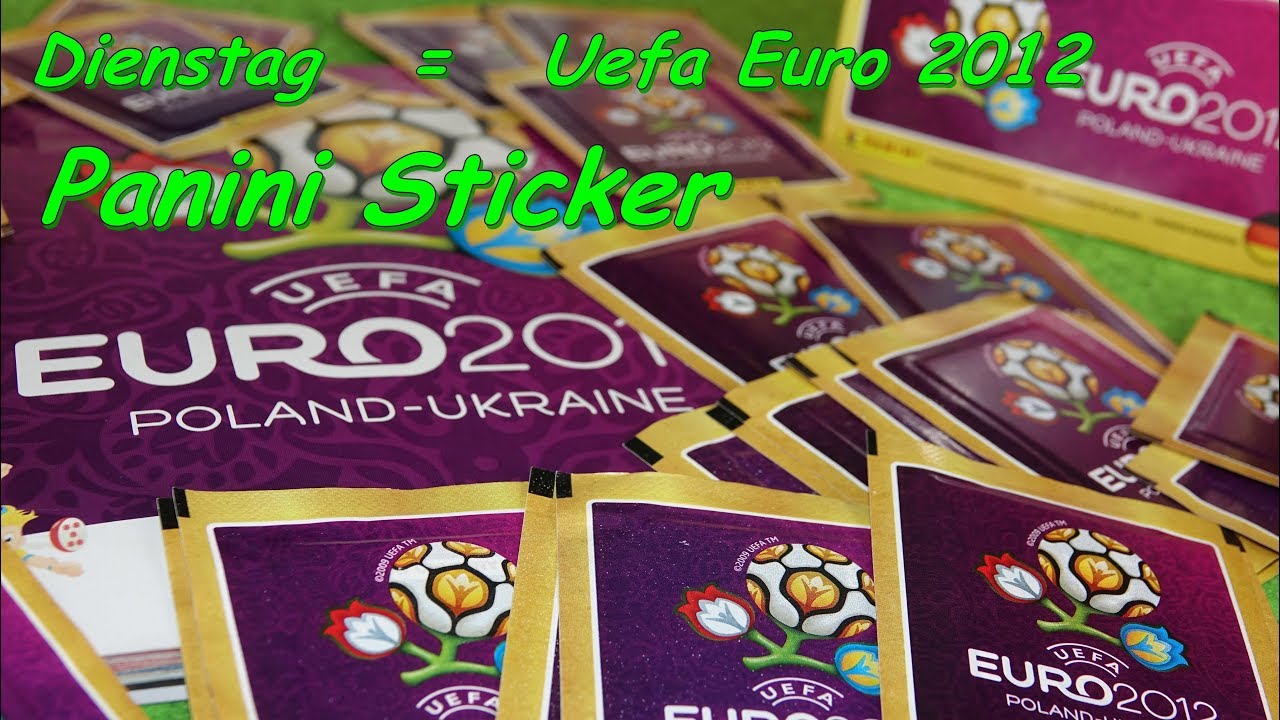 PANINI STICKER ALBUM UEFA EURO 2012 new Paninialbum unboxing stickers ...