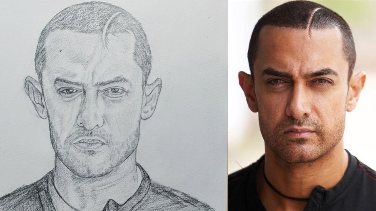 How To Draw a Portrait Using The Loomis Method Amir Khan / Step By Step ...