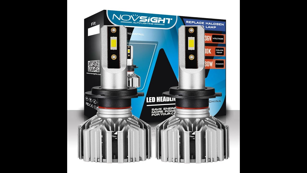 Halogen H7 vs. LED H7 5€ und LED H7 30€ NOVSIGHTS - YouTube