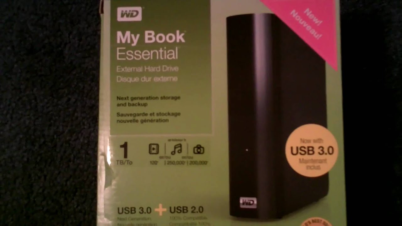 Western Digital My Book 1TB External Drive Unboxing & Review - YouTube