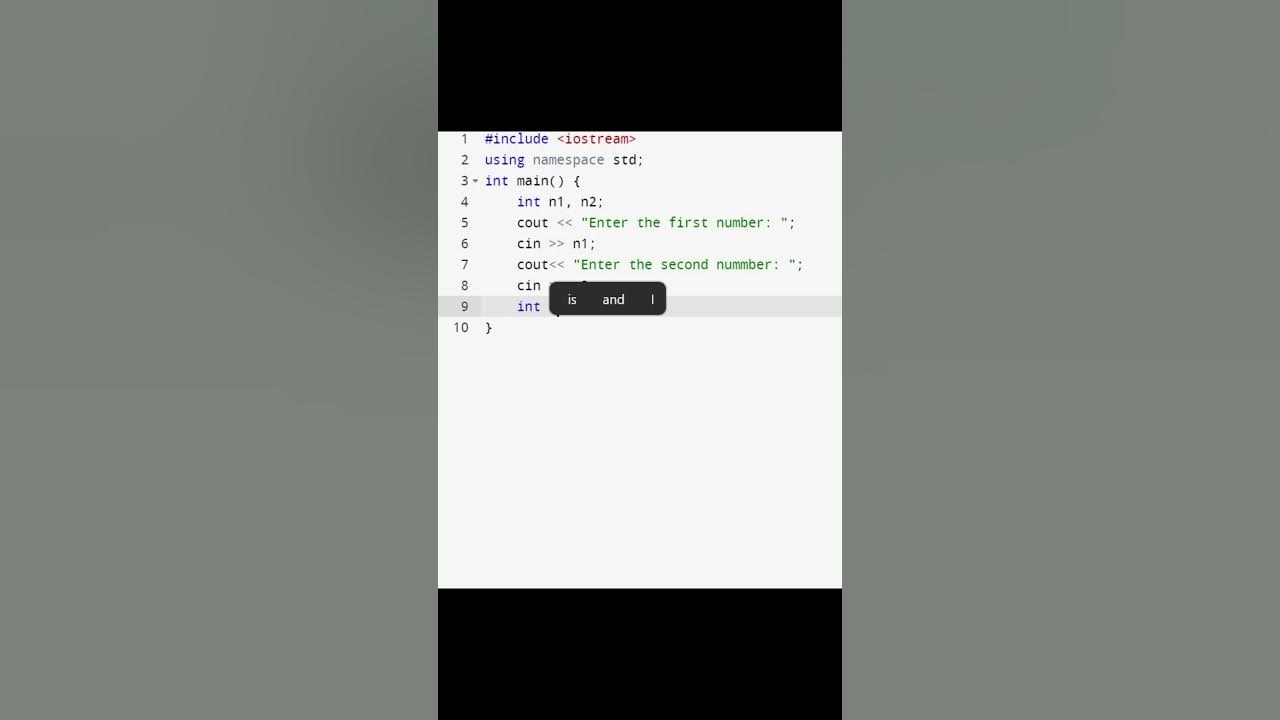 How To Get Sum Of Two Numbers In C Language Mr Coder Easycode C Coding Youtube