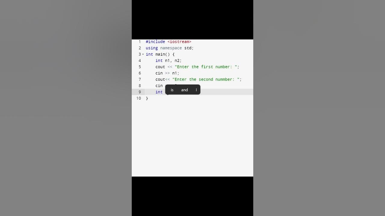 How To Get Sum Of Two Numbers In C Language Mr Coder Easycode C Coding Youtube 