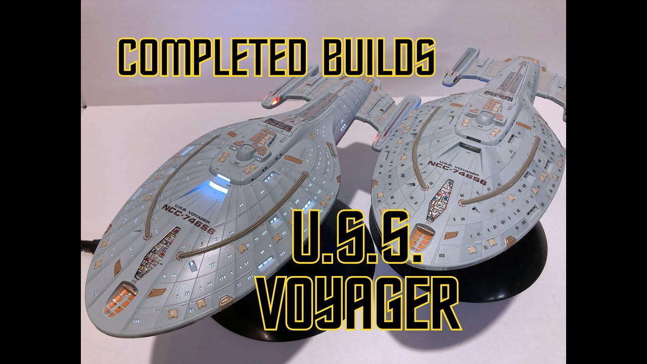 FINAL USS Voyager Double Build - Decals and Comparisons with other 1: ...