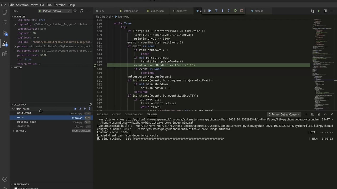 Vs Code And Yocto Project Debugging Bitbake Youtube