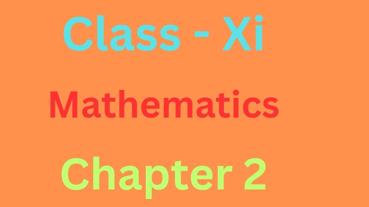 Class XI (Mathematics) - YouTube
