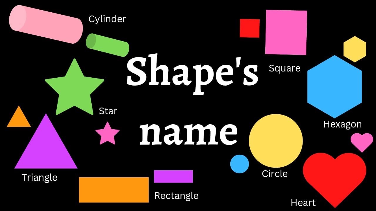 Shapes name | shapes pictures and spellings | easy to learn spellings ...