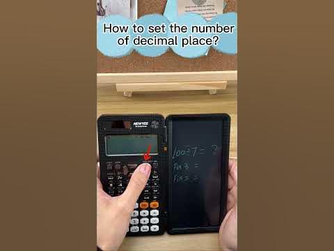 How to set the number of decimal place in a scientific calculator# ...