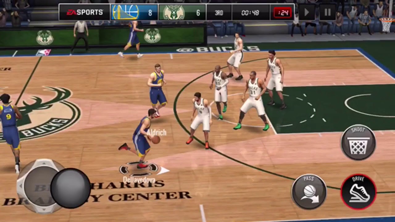 NBA Live half court trick shot - YouTube