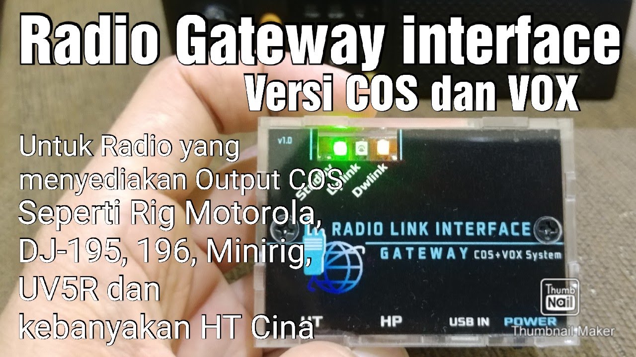 Radio Link Interface - Gateway versi COS dan VOX untuk TS3 ZelloPTT ...