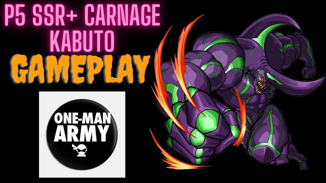 PURPLE 5 SSR+ CARNAGE KABUTO SHOWCASE | One Punch Man: The Strongest ...