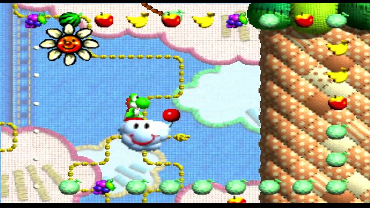 Yoshi's Story (Playthrough 3) Page 1 Rail Lift - YouTube