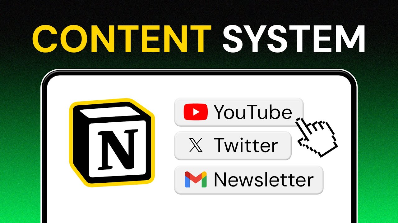 My SECRET Content Creator Notion Template (Full Tour) - YouTube