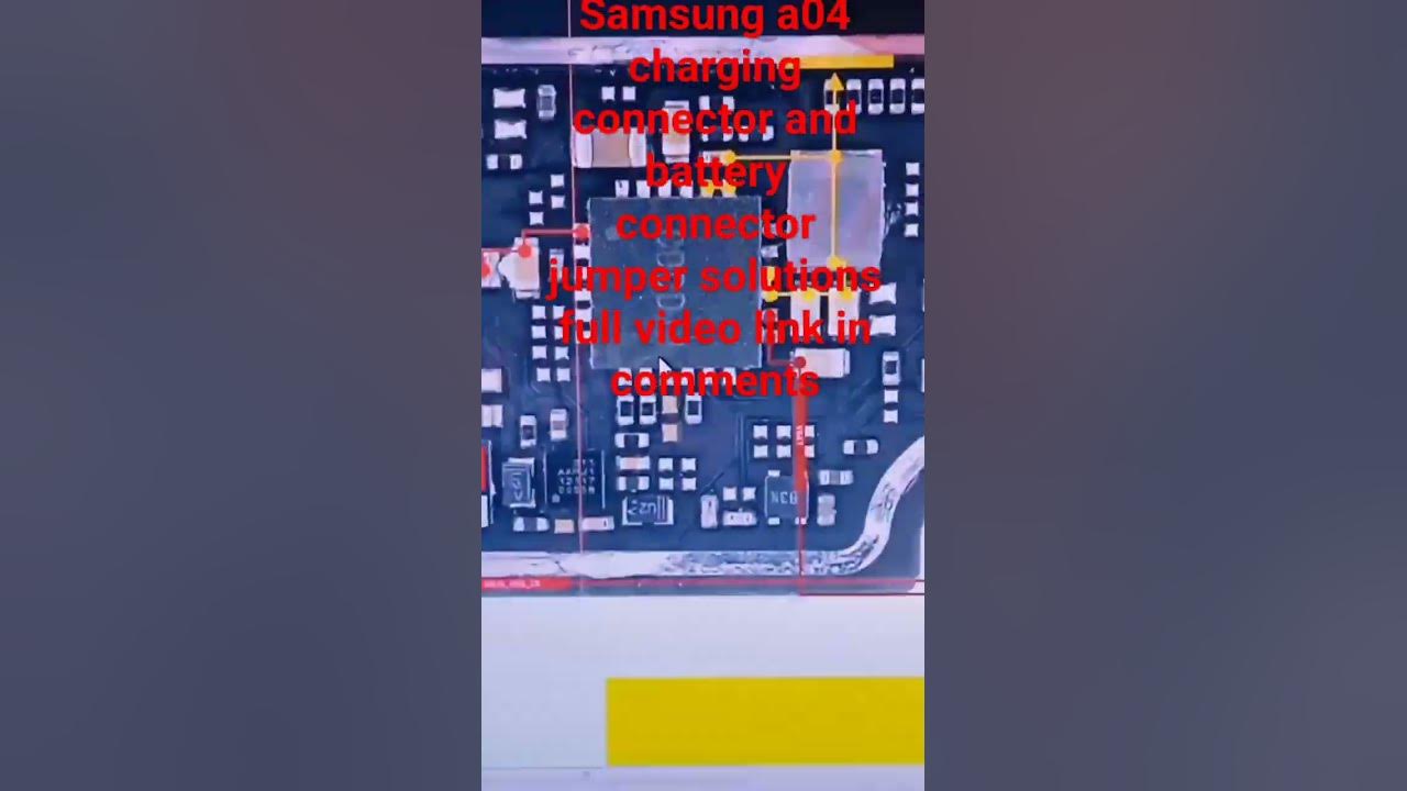 Samsung a04 charging connector jumper and battery connector jumper solutions #virul #samsung # ...