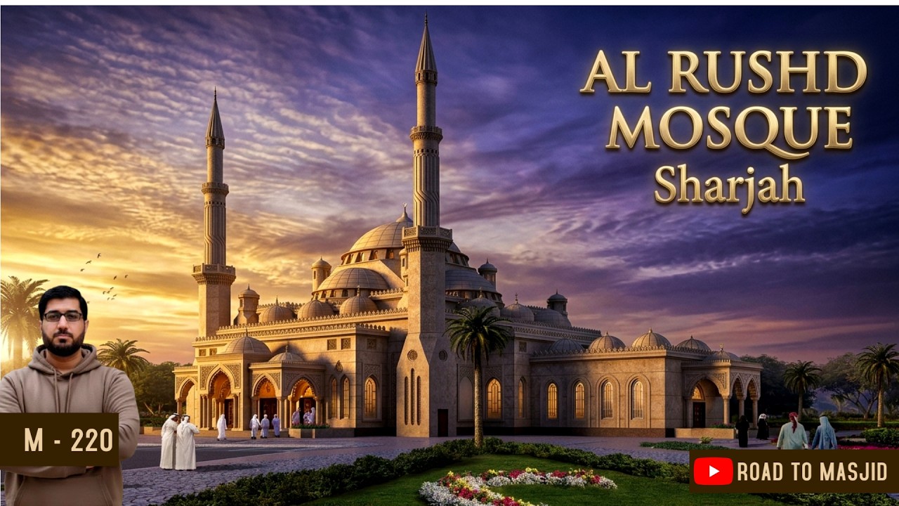 Beautiful Al Rushd Mosque Sharjah | مسجد الرشد - الشارقة | M 220 | Zia ...