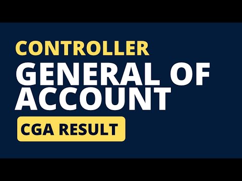 Controller General of Accounts CGA Result & Jobs Updated 2023 - YouTube