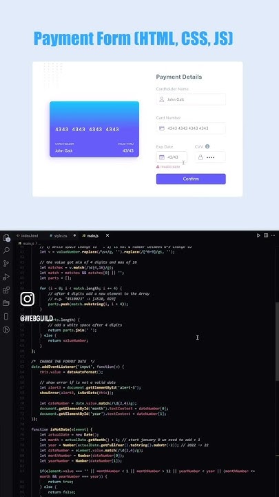 Credit Card Page Design In Html Css Learnhtml5andcss3 Htmlcssjavascript Python Coding Youtube