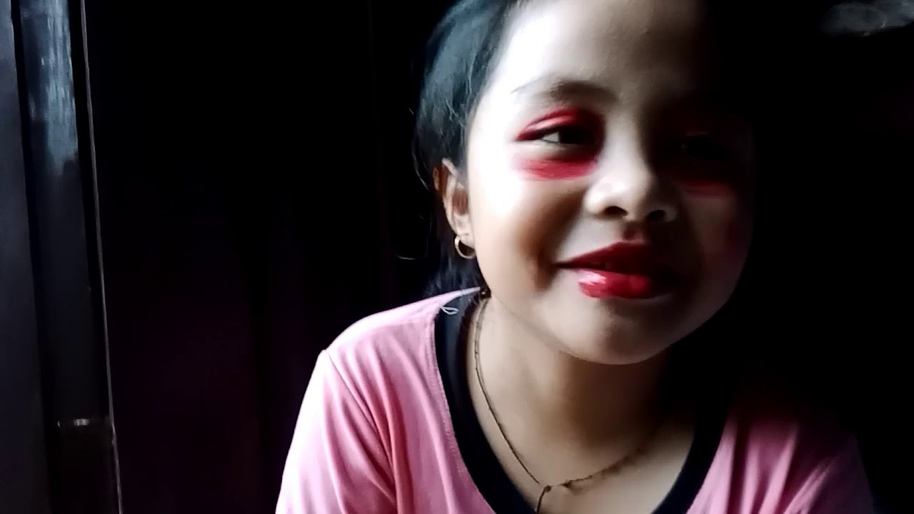 Muka kanang aswang/make up tutorial niya - YouTube