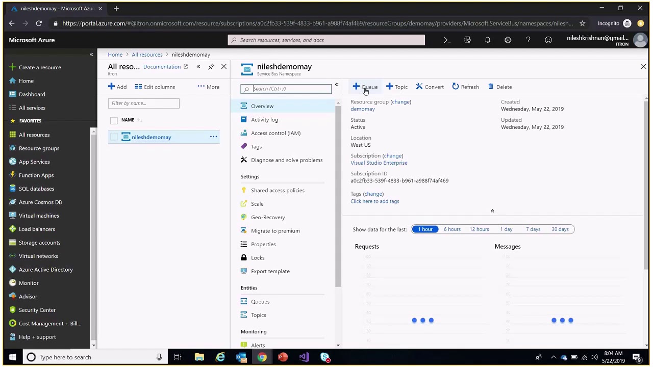 Azure Service Bus Part 2 Queue Hands on - YouTube
