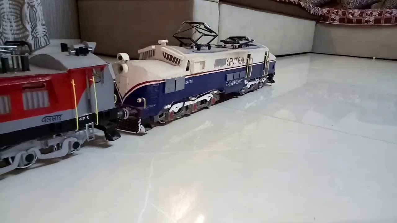 Indian rail model - Handmade model of WCM1 & WCAM2 - YouTube
